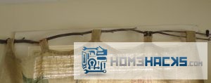 How to Make a Tree Branch Curtain Rod - HomeHacks